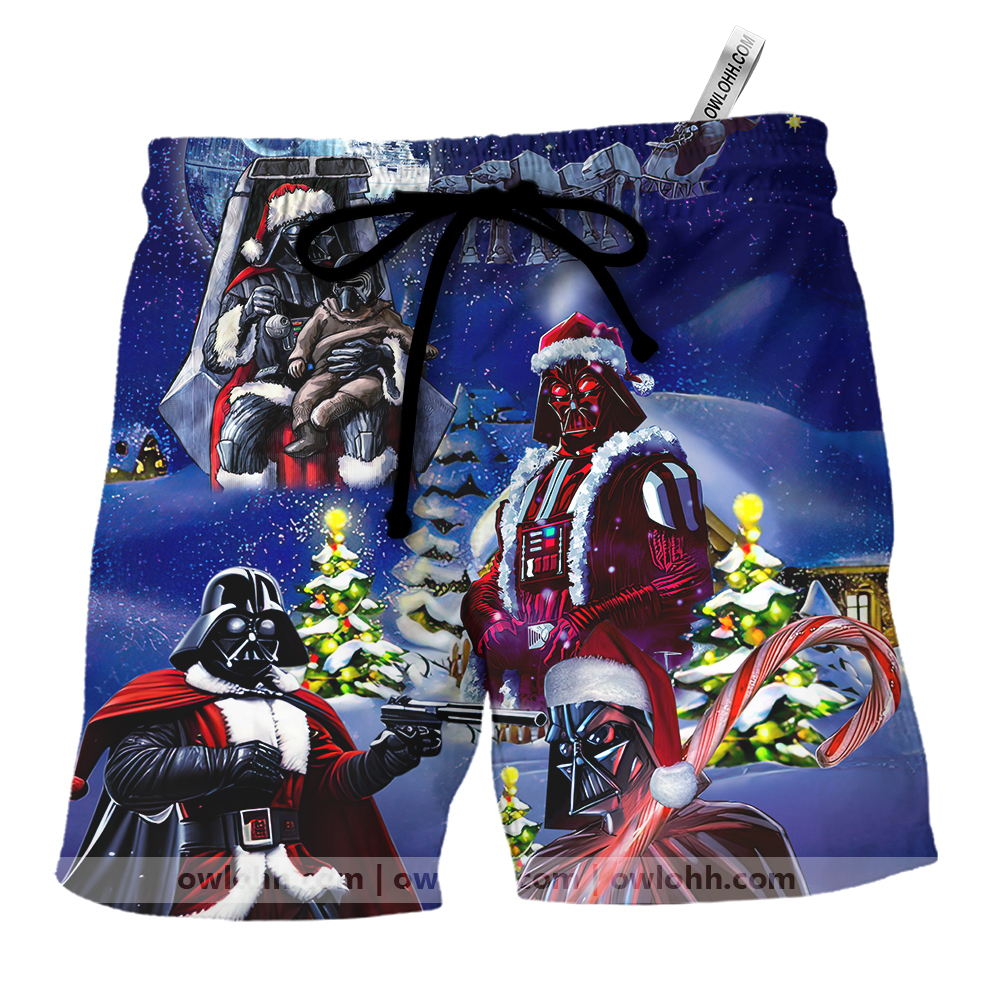 Christmas Star Wars Darth Vader Christmas Night Holiday - Beach Short ...